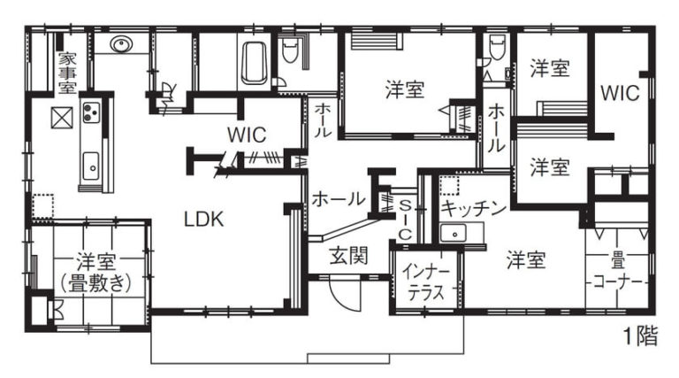 平屋で5LDKの間取り4パターン／敷地面積が広いからこそ活かせる平屋の良さ - 一戸建て家づくりのススメ